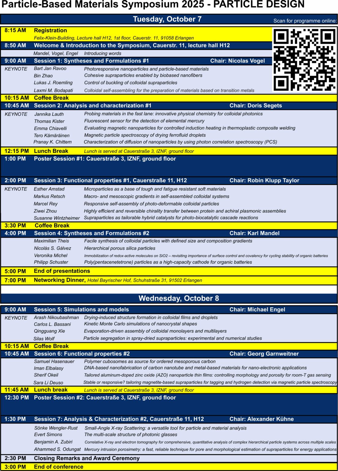 Program - Particle-Based Materials Symposium 2025